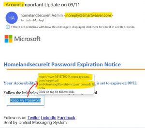 Microsoft probably didn’t send that PW Expiration Notice - Homeland ...